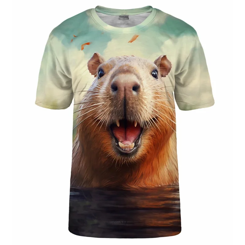 Camiseta-con-estampado-3D-de-Capybara-para-hombre-y-mujer-ropa ...