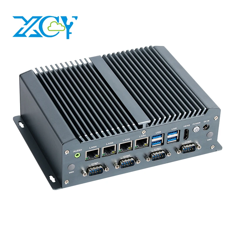 XCY Industrial Mini PC i7-8565U 4x Intel i211AT Ethernet 6x COM 8x USB ...