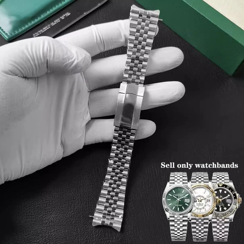904L Stainless Steel Watch Bracelet Luxury watchband 20mm For Rolex ...