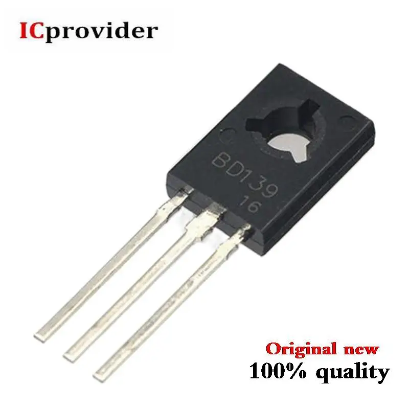 50pcs BD139 D139 TO 126 NPN 1.5A 80V NPN Epitaxial Triode Transistor ...
