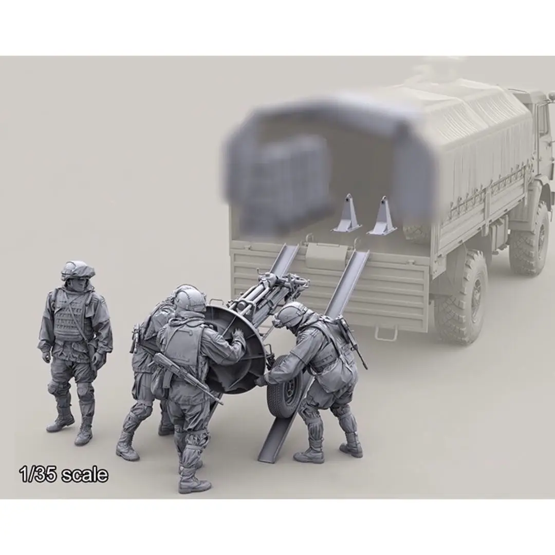 1/35 Scale Die-cast Resin Figure Model Assembling Kit Soldier Figure ...