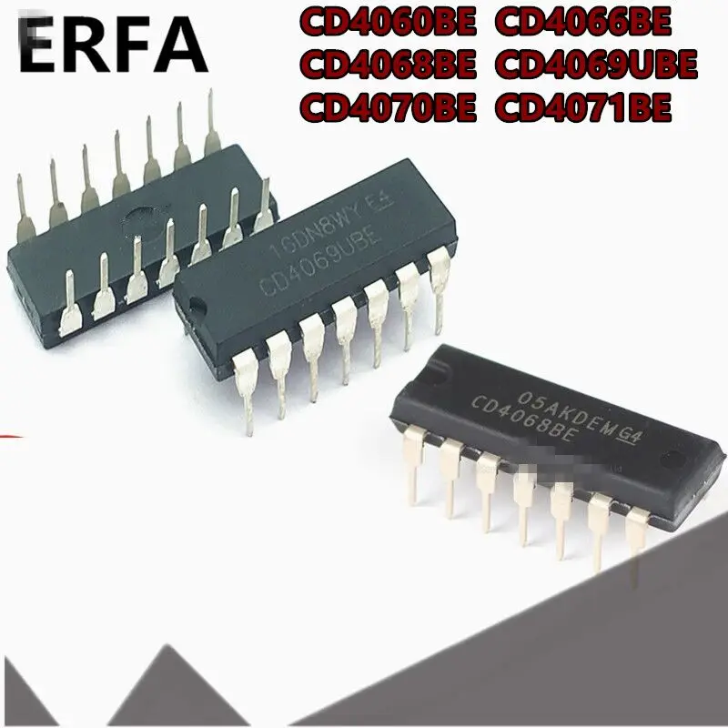 10PCS CD4068BE CD4068 DIP DIP 14 CD4069UBE CD4069BE CD4069 CD4060BE CD4060 CD4066BE CD4066 ...