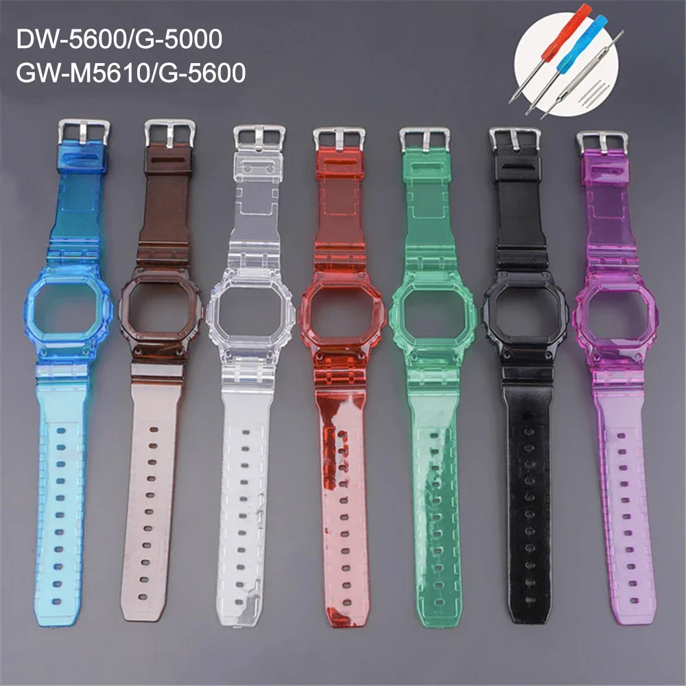 Strap+Case for Casio G-Shock DW-5600/5000 GW-M5610 G-5600 GLX-5600 ...