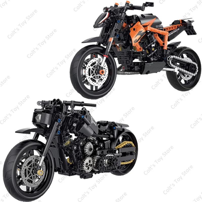 City-Series-Speed-Champion-KTM-1290-Motorcycle-Building-Blocks-Black ...