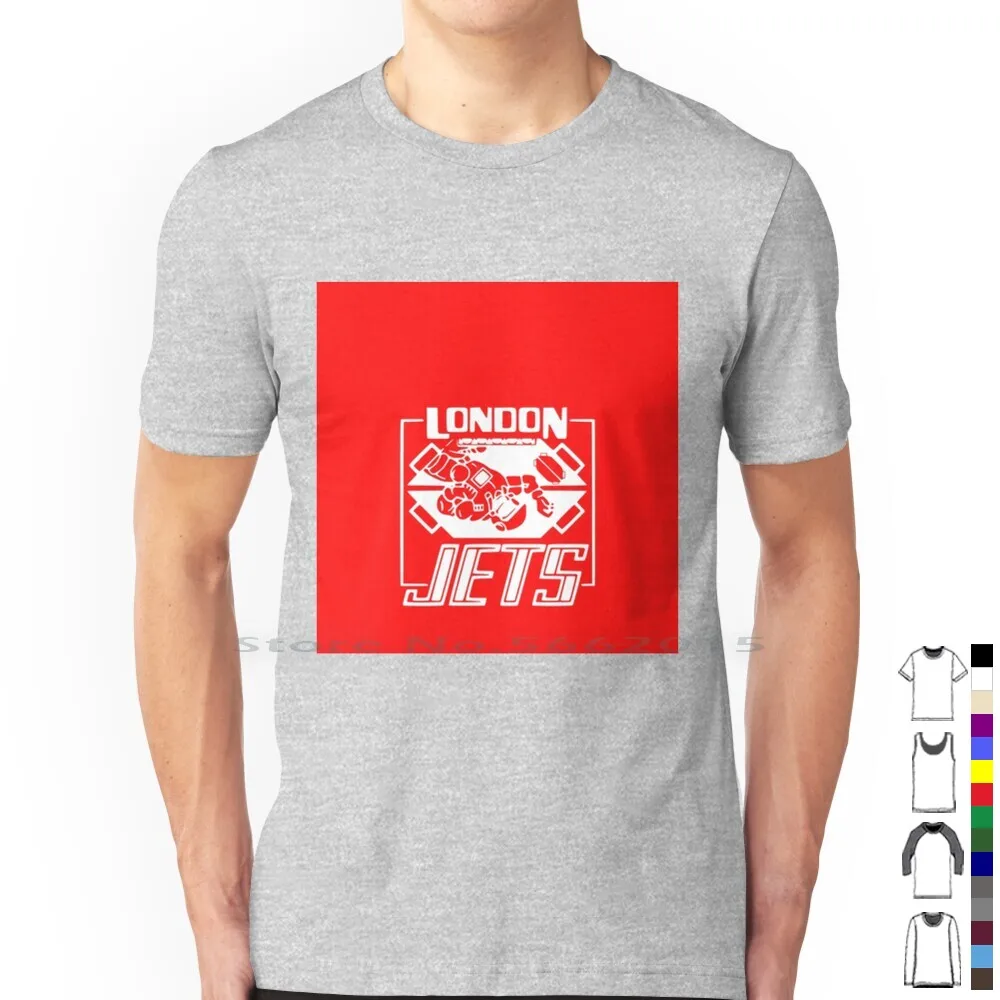 London-Jets-White-Red-Dwarf-T-Shirt-100-Cotton-London-Jets-Zero-G-Red ...