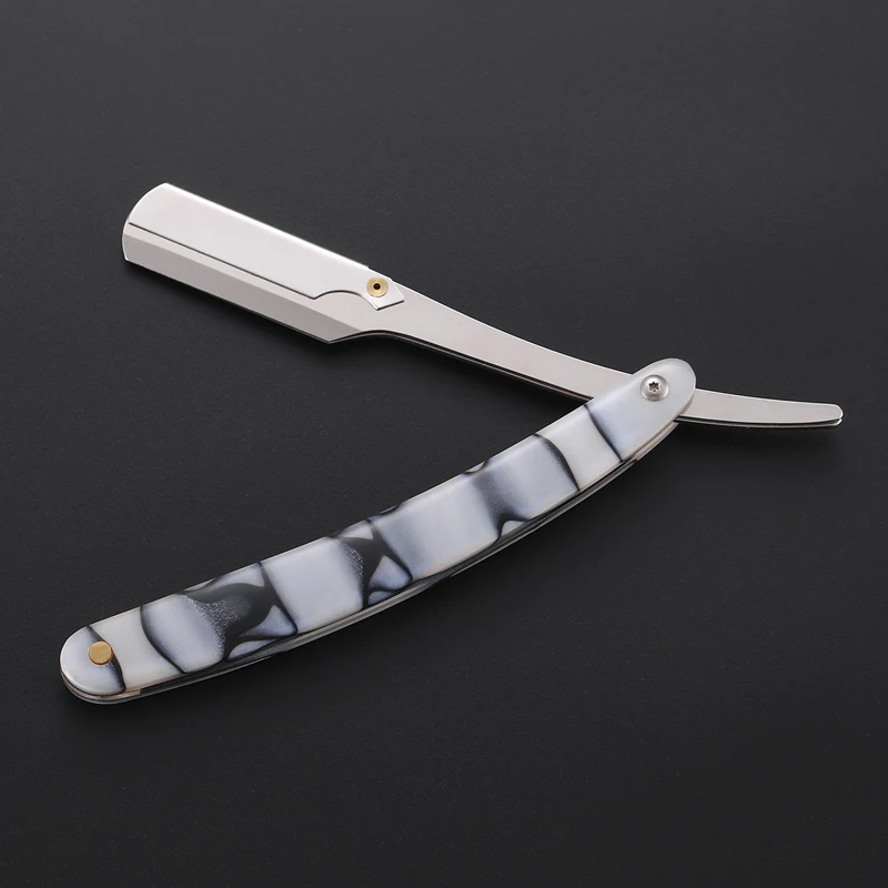 Men Straight Barber Single Edge Razors Folding Shaving Knife Hair ...