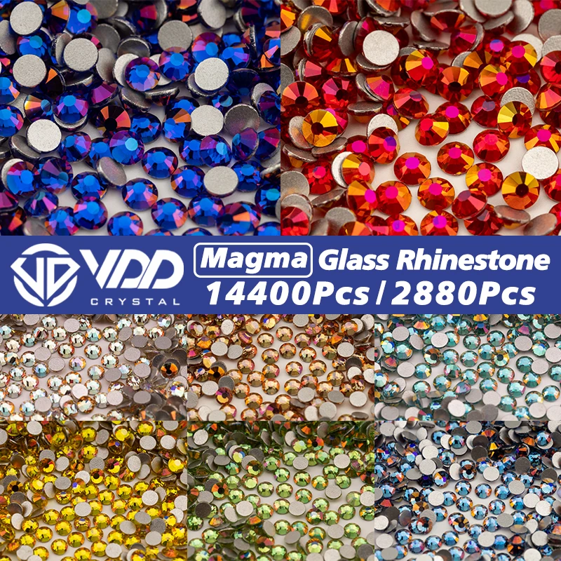VDD-14400Pcs-2880Pcs-SS6-SS30-New-Magma-color-Glass-Rhinestone-Crystal ...