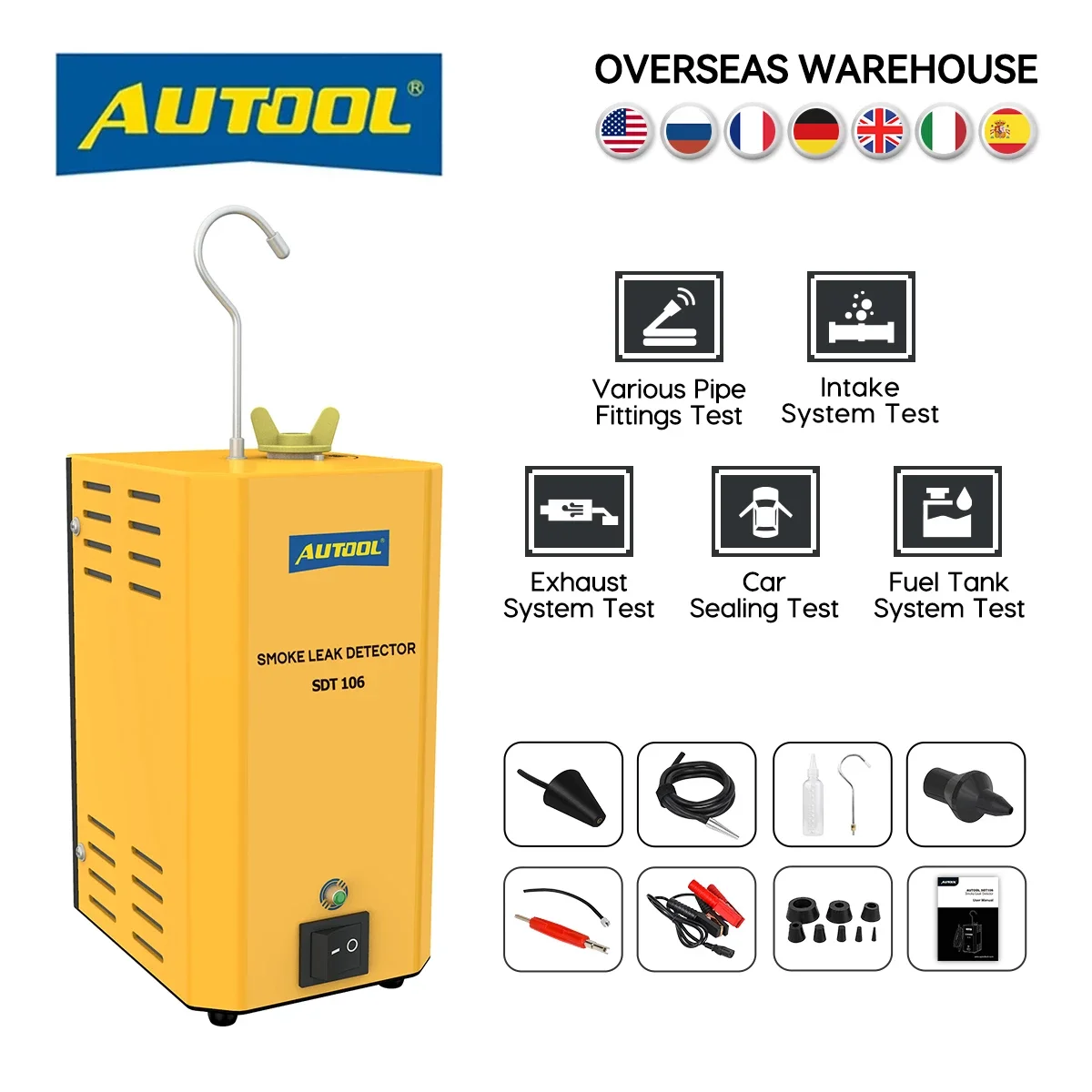 Autool Sdt106 Smoke Machine Car Leak Locator Auto Automotive Diagnostic Smokes Leak Detector For ...