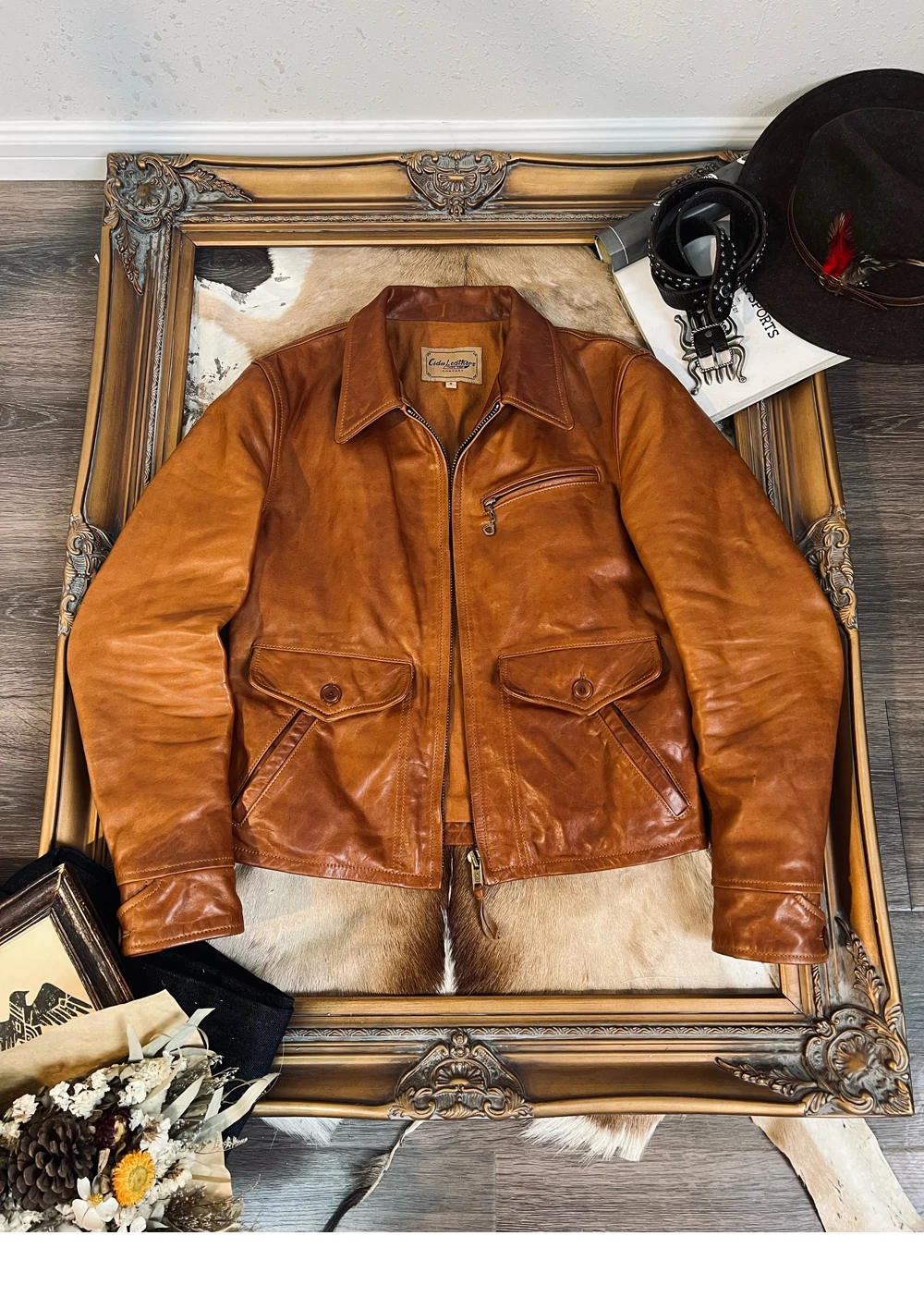 YR!Free shipping.Cidu Brand.luxury quality Sunset yellow soft cowhide ...