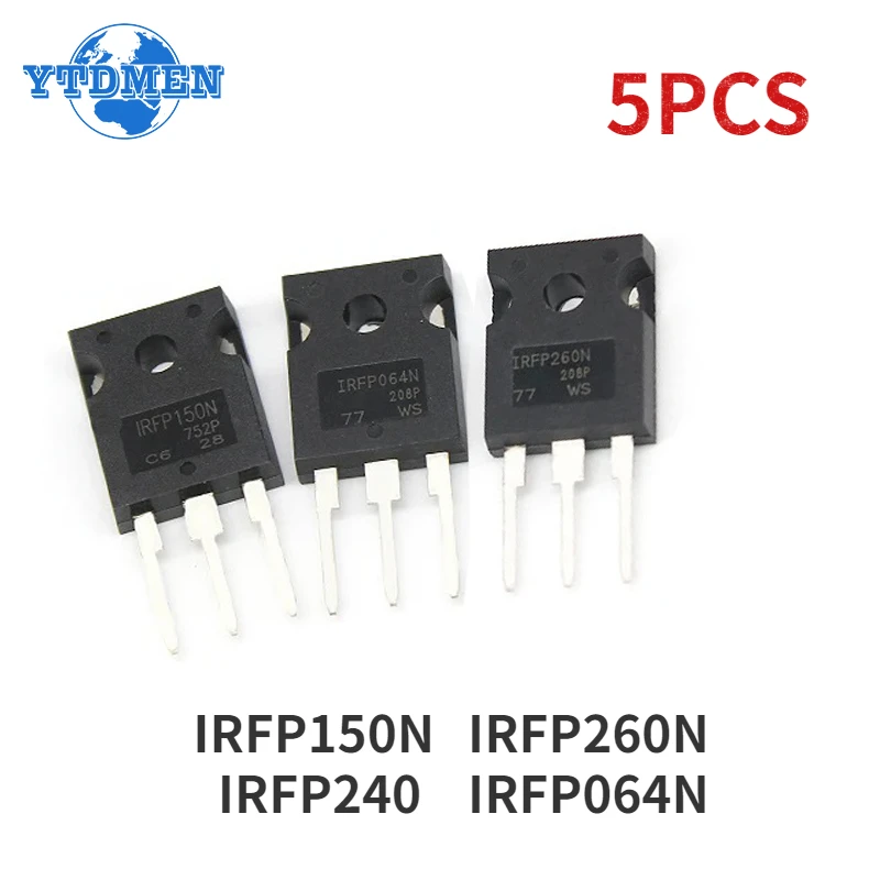 5PCS-New-Mosfet-Transistors-IRFP260N-IRFP150N-IRFP240-IRFP064N-FET ...