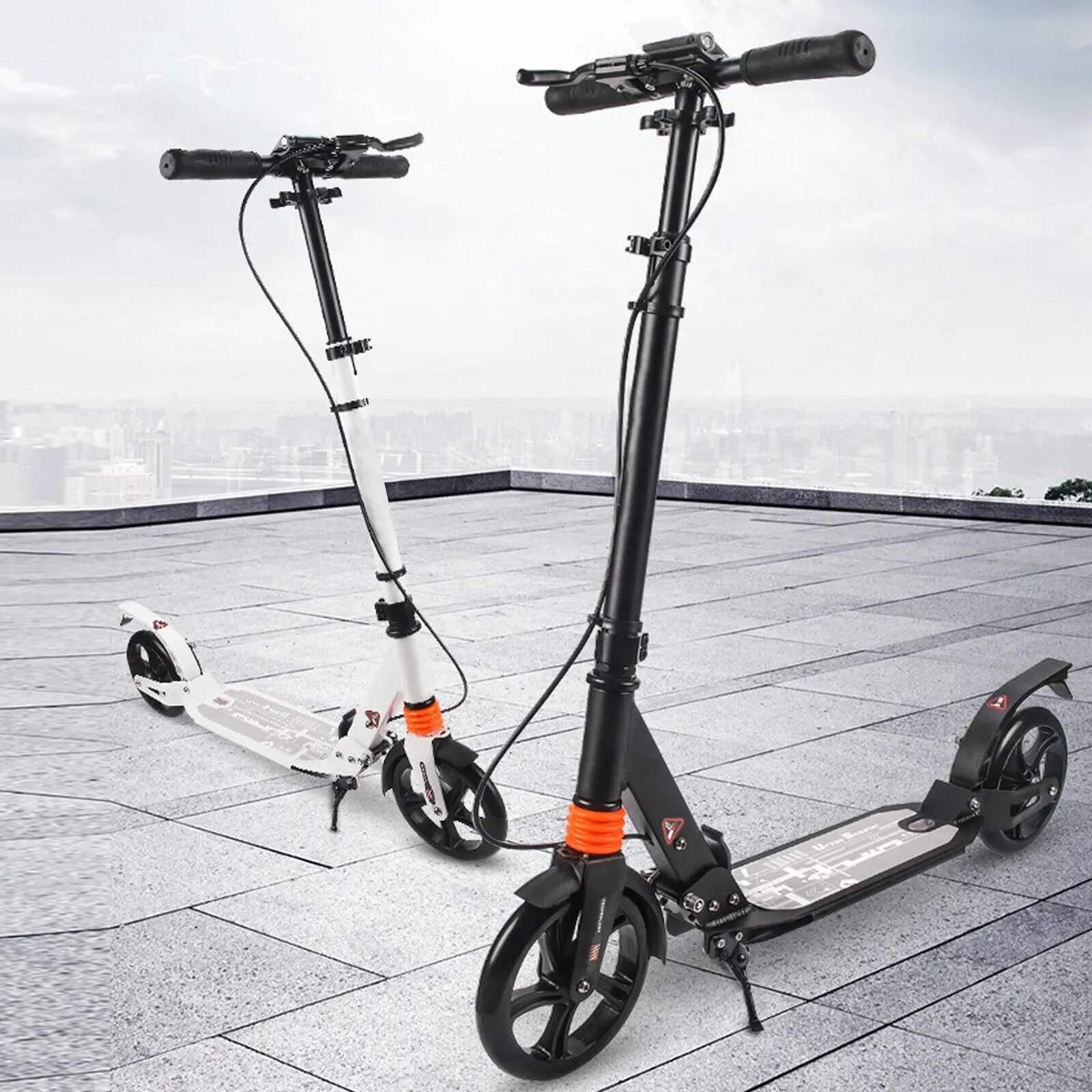 Faltbarer-Roller-Kinder-Erwachsenen-Roller-City-Scooter-200mm-Rad-mit ...
