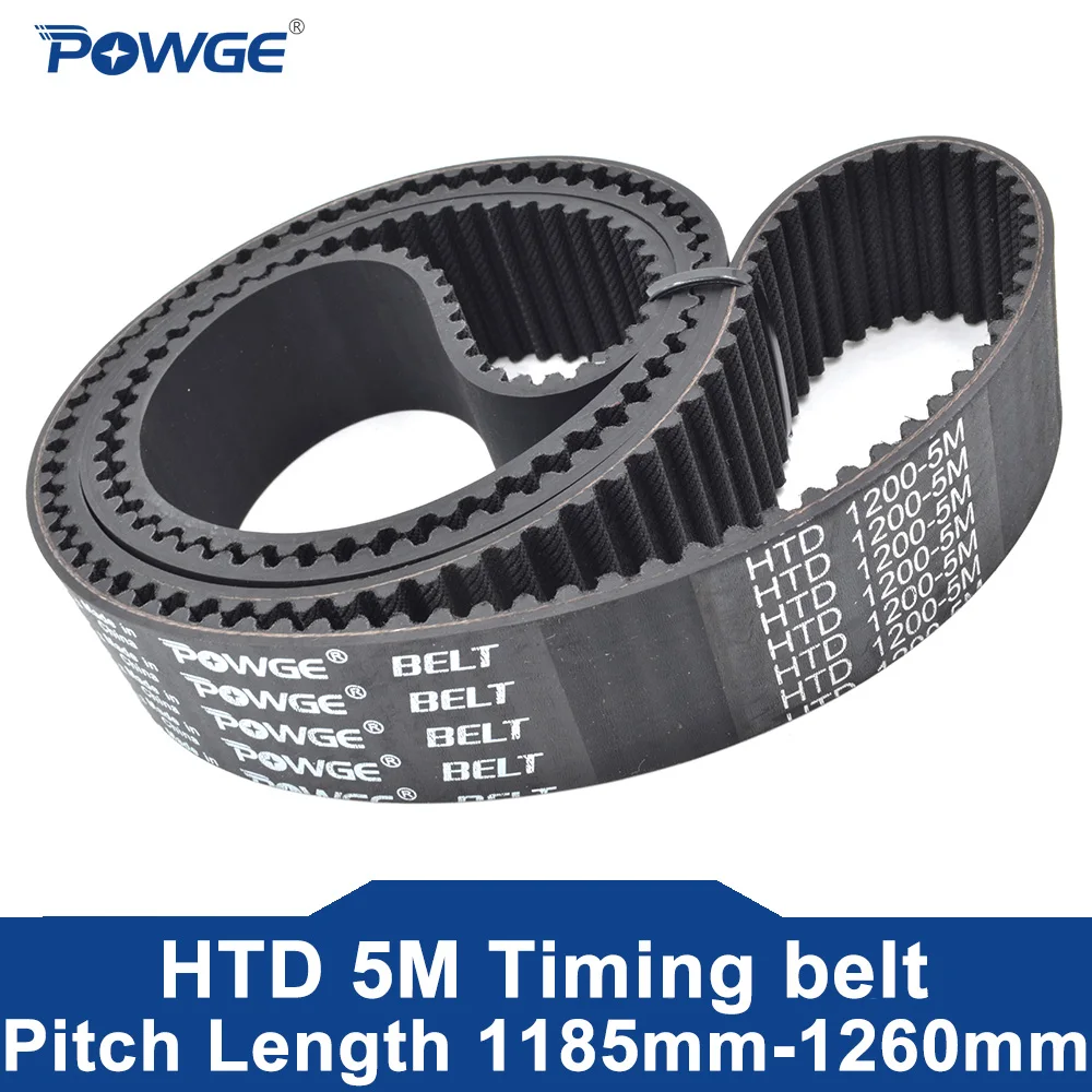 POWGE-5M-Timing-belt-Lp-1185-1190-1195-1200-1210-1225-1235-1240-1250 ...