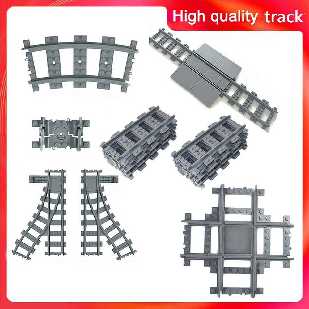 City-trein-Track-Rail-Straight-Curved-Train-Flexible-Tracks-Rails ...