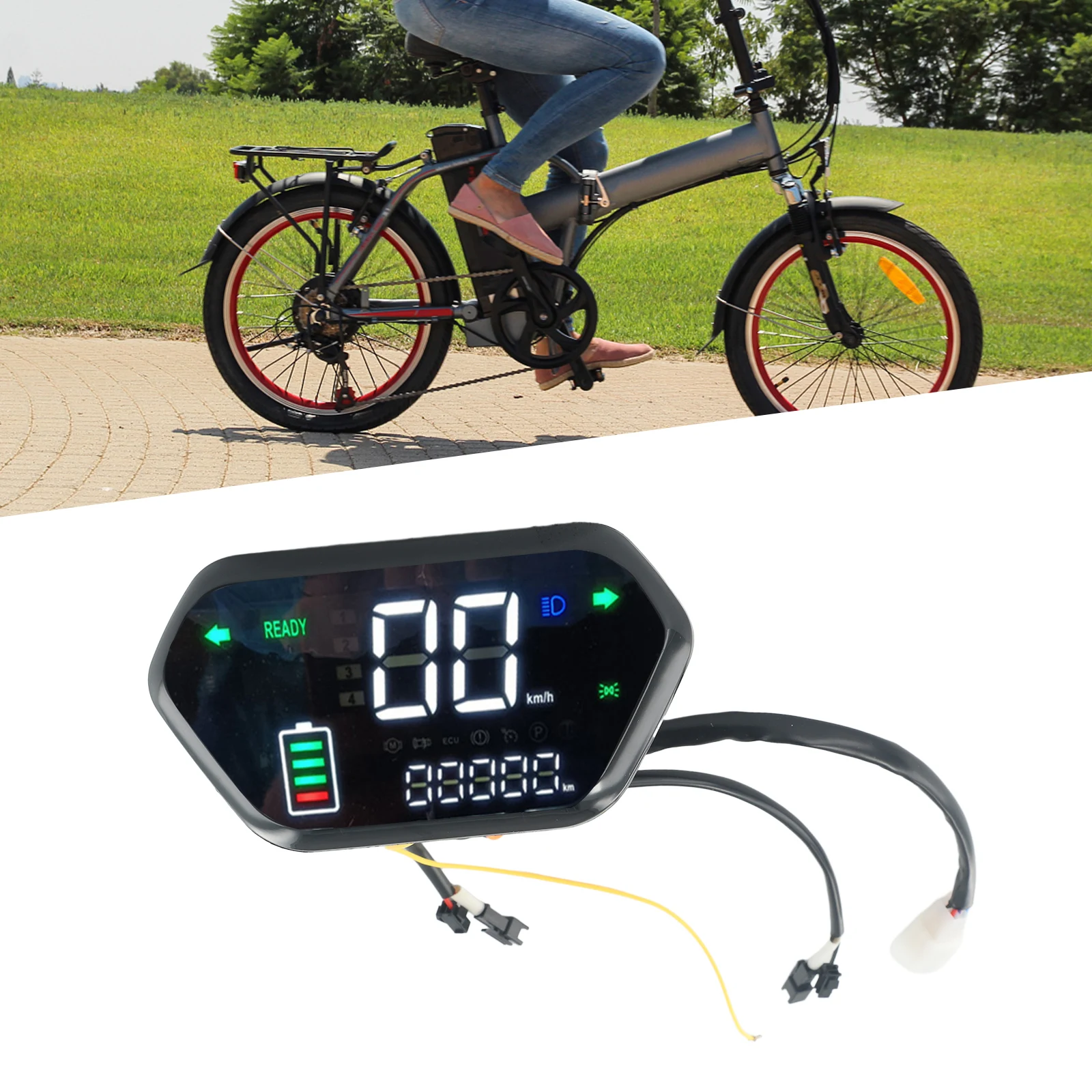 48V-60V-72V-Electric-Bicycle-LCD-Display-Meter-Control-Panel-For-E-Bike ...