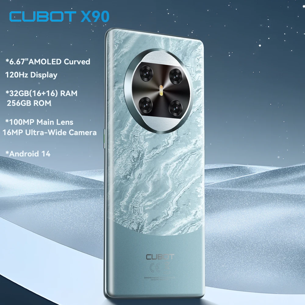 CUBOT-X90-Smartphone-6-67-AMOL-ED-Curved-120Hz-Display-32GB-16GB-16GB ...