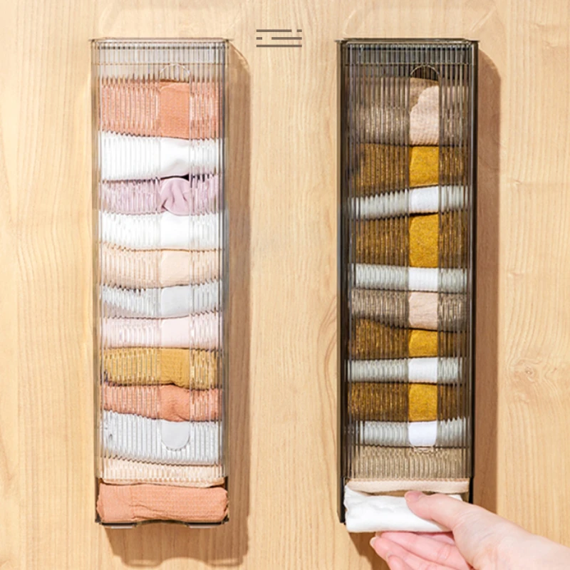 Nordic-Ins-Plastic-Underwear-Socks-Storage-Holders-Non-Punching-Home ...