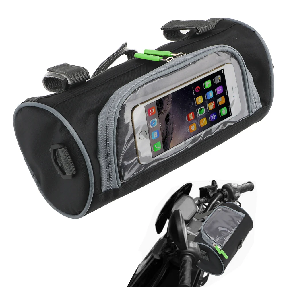 Motorcycle-Electric-Car-Front-Handlebar-Storage-Bag-Mobile-phone-Touch ...