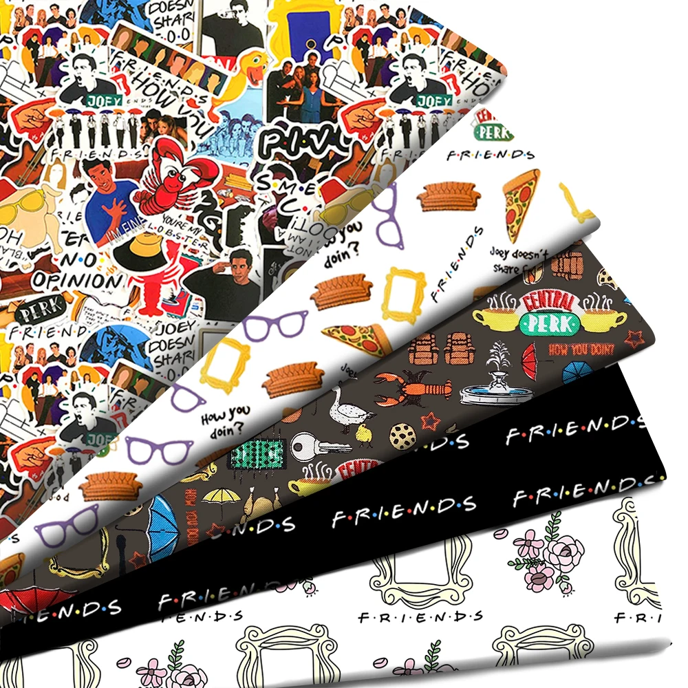 Film Movie Characters Printed Polyester Pure Cotton Material Patchwork ...