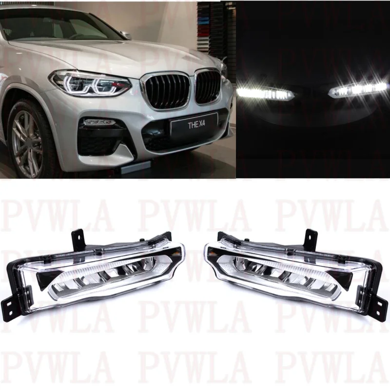 LED-Fog-DRL-Daytime-Running-Lights-Lamp-63177412527-63177412528-For-BMW ...