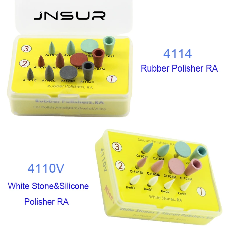 Dentist Composite Silicone Polisher Kit For Low-Speed Handpiece Rubber ...