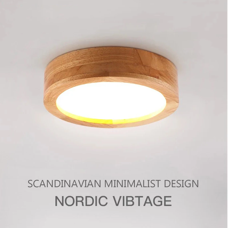 Nordic-Natural-wood-Lamp-modern-Ceiling-Lightsentrance-hallway-Light ...