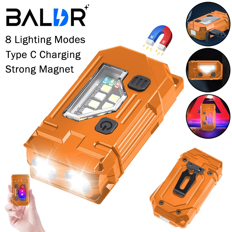 Powerful Pocket Torch Light Magnetic Flashlight Super Bright LED ...
