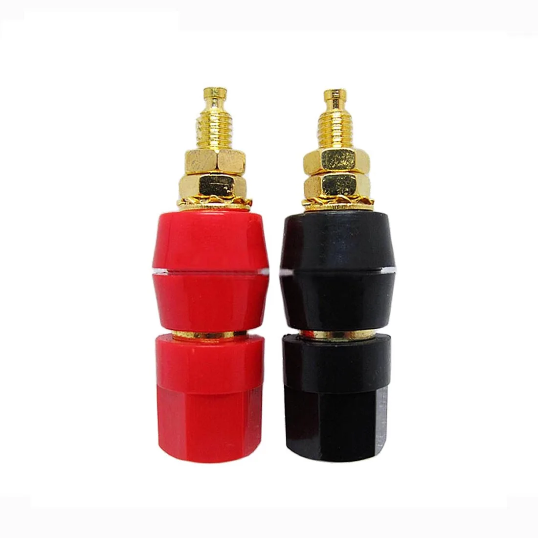 A-Pair-Banana-Connector-Gold-plated-Banana-Plug-Sockets-Copper ...