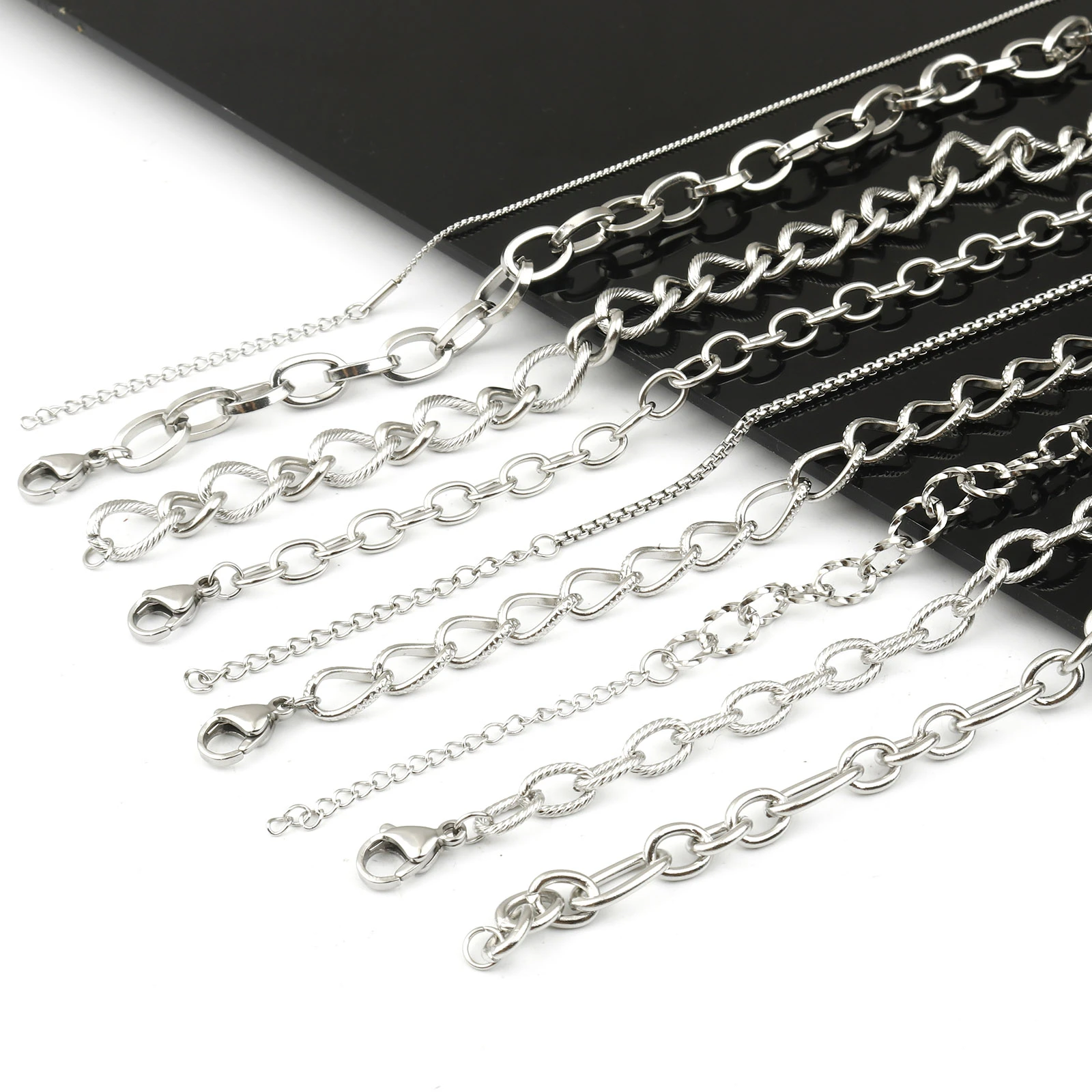 DoreenBeads 304 Stainless Steel Link Cable Chain Necklace Silver Color ...