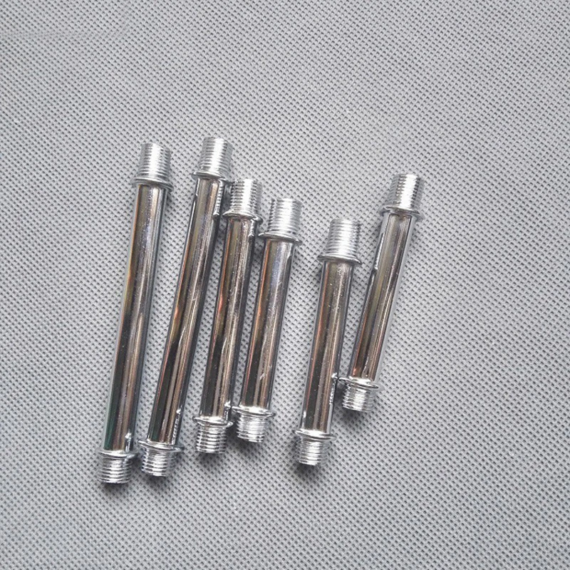 Chrome M10 Double-head Male Threaded Tube Both Ends Outer Thread Table ...