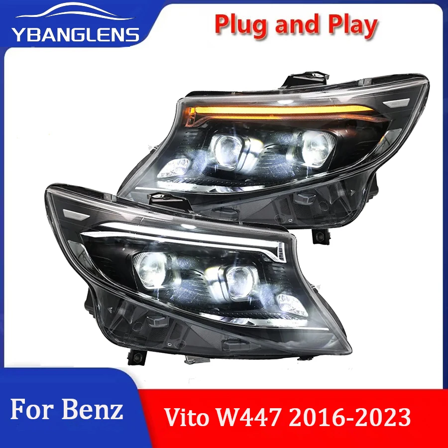 Car-Front-Lights-For-Benz-Metris-Vito-W447-2016-2023-Headlights ...