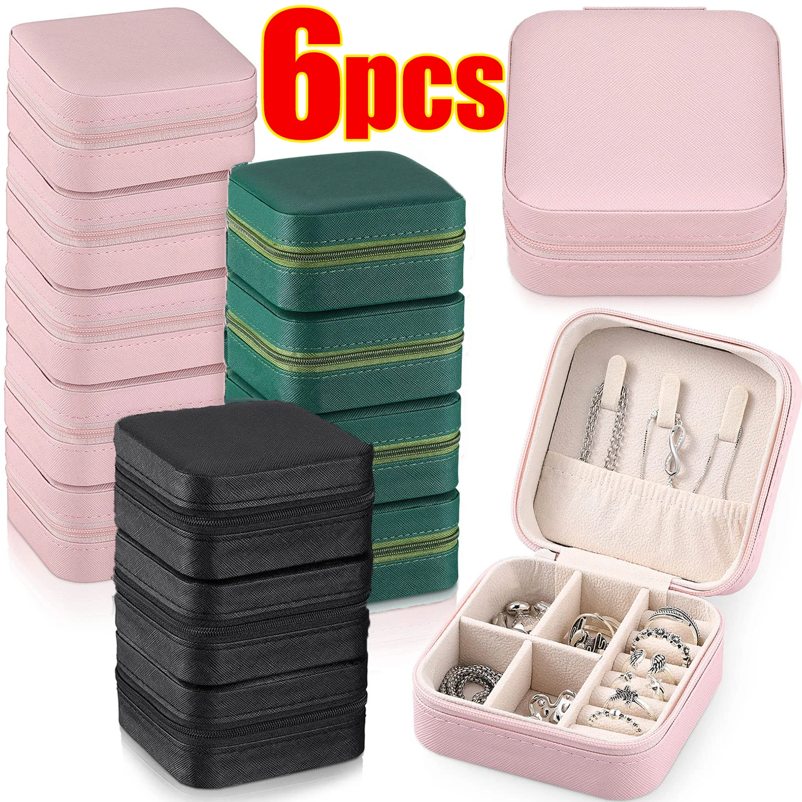 6pcs-MIni-Portable-Jewelry-Storage-Box-Organizer-Display-Travel-Jewelry ...
