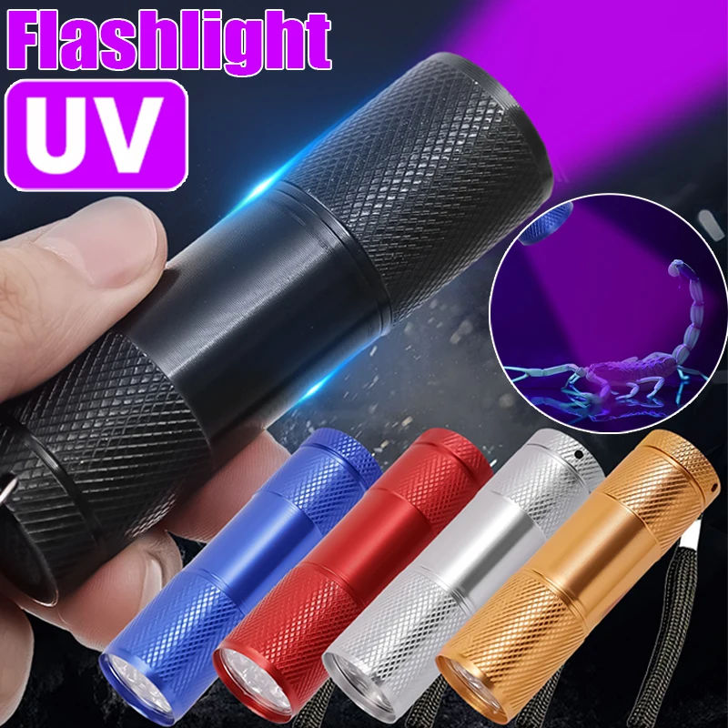 Mini-Black-Light-Flashlight-Waterproof-UV-Flashlight-Ultraviolet ...