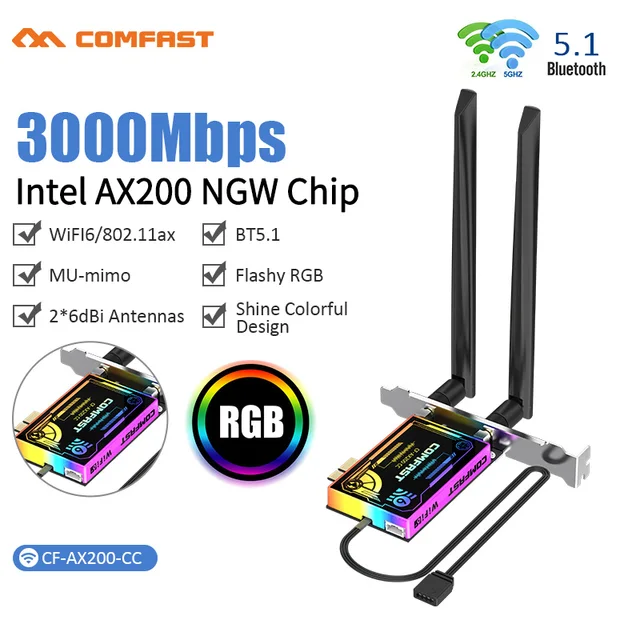 Aire Acondicionado Mitsubishi Mini PCIE Wi-Fi 6 Bluetooth 5.0 MPE ...