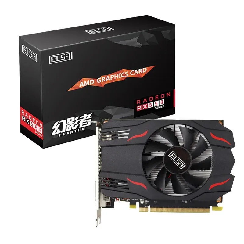 ELSA-100-New-Graphics-Card-AMD-GPU-Radeon-RX-550-4G-GDDR5-128Bit-14nm ...