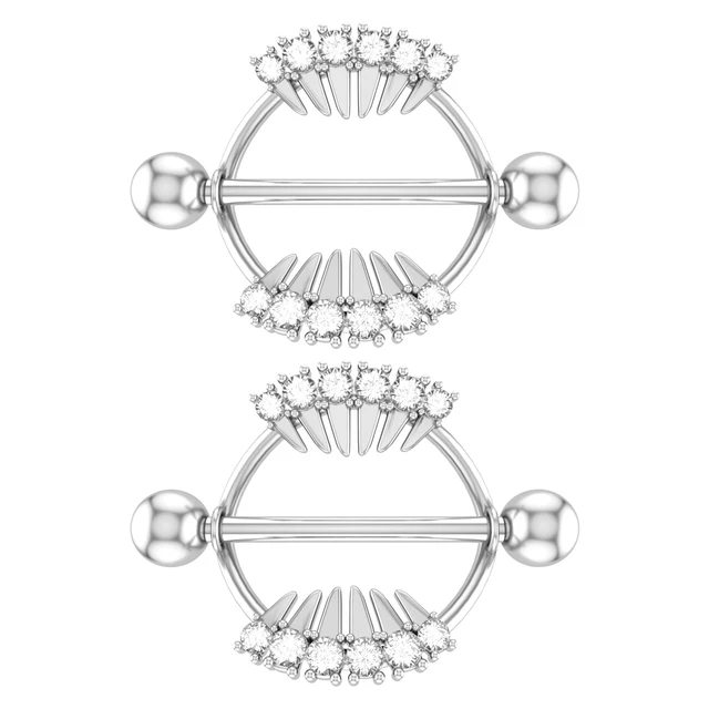 Stainless Steel Nipple Piercings Barbell | Titanium Nipple Piercings ...