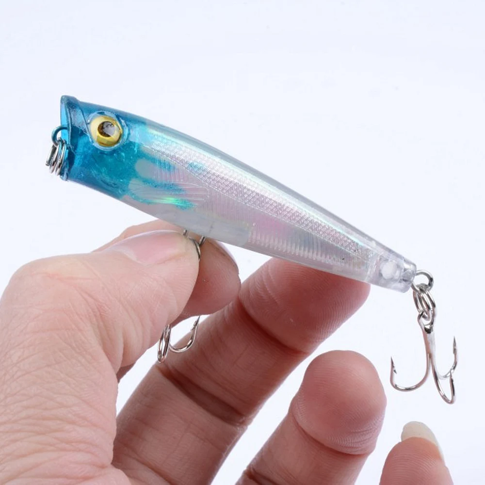 DHYJSFDC-Small-Popper-65mm-6-6g-Topwater-Wobbler-Hard-Lase-Body-Fishing ...