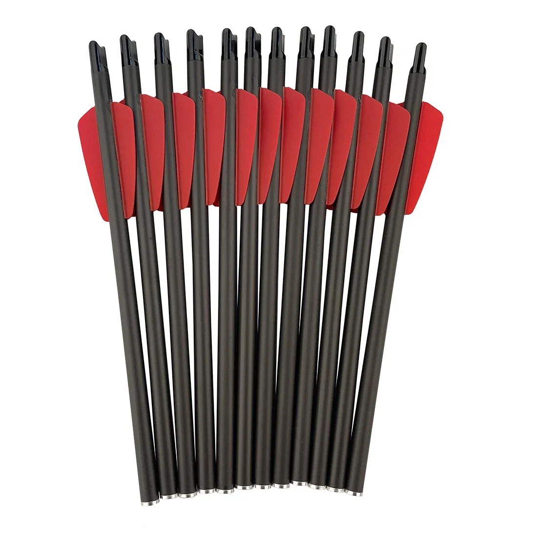 6/12pcs Crossbow Carbon Arrow 7.5/15inch Spine350 R-9 Hunting Archery ...
