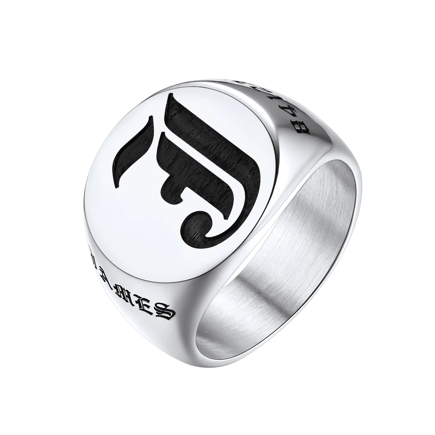 U7-Laser-Deep-Engrave-Letters-Round-Rings-for-Man-Stainless-Steel-Name ...