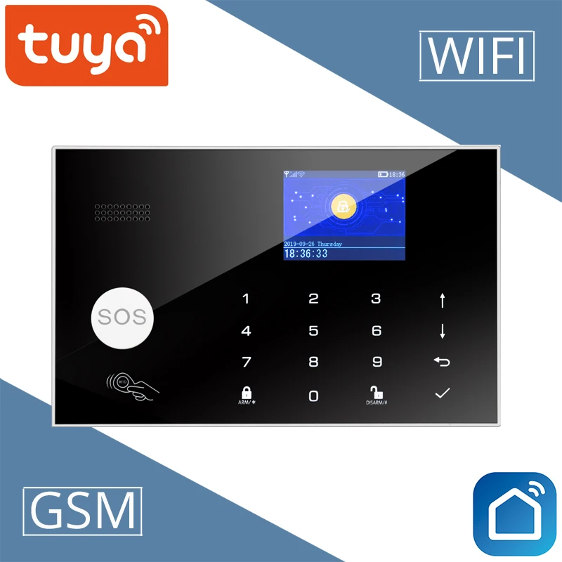 W7b Tuya Wireless Wired Alarm System For Home Burglar Security 433mhz ...