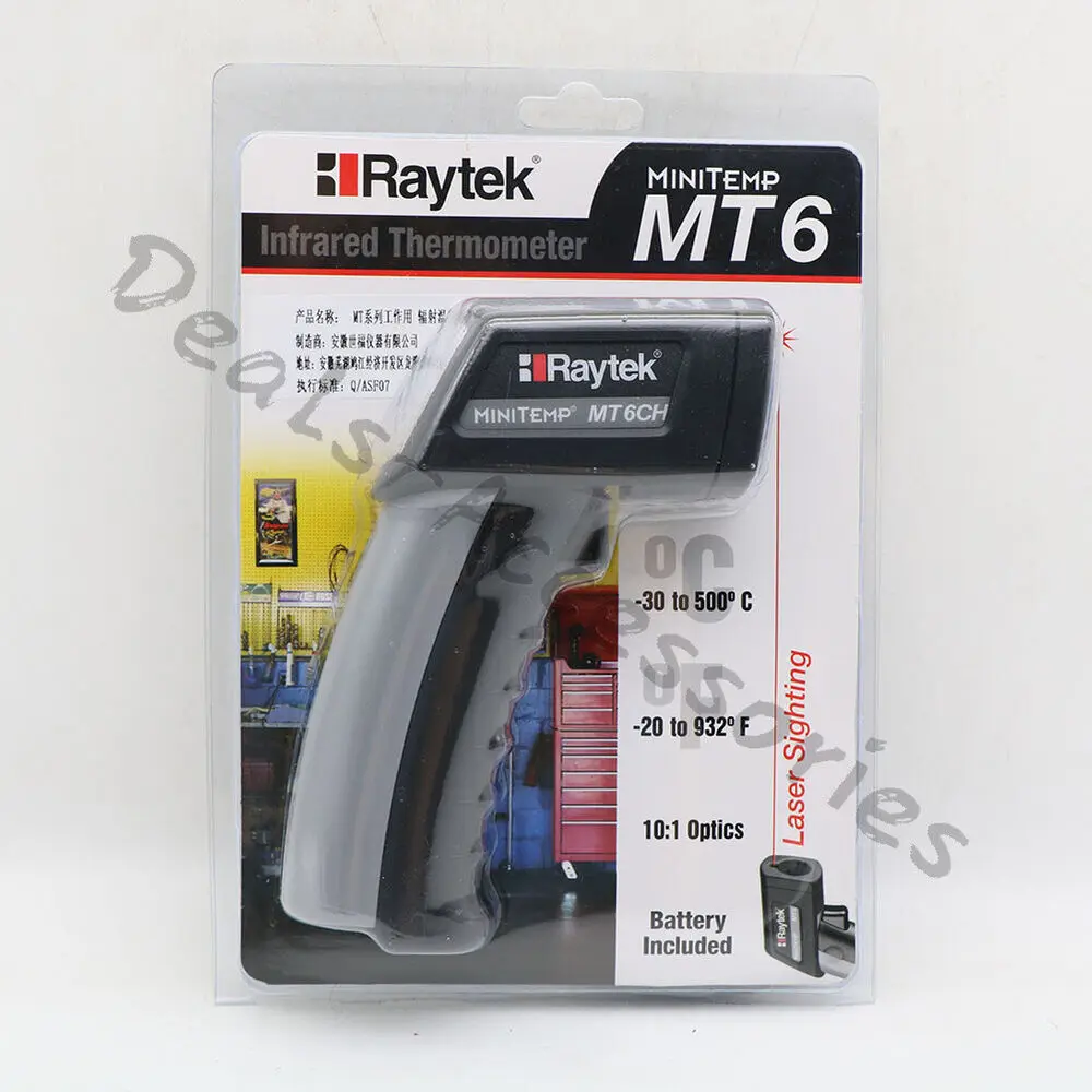 New-in-box-Raytek-MT6CH-infrared-Mini-Temp-Laser-Thermometer-IR-Gun ...