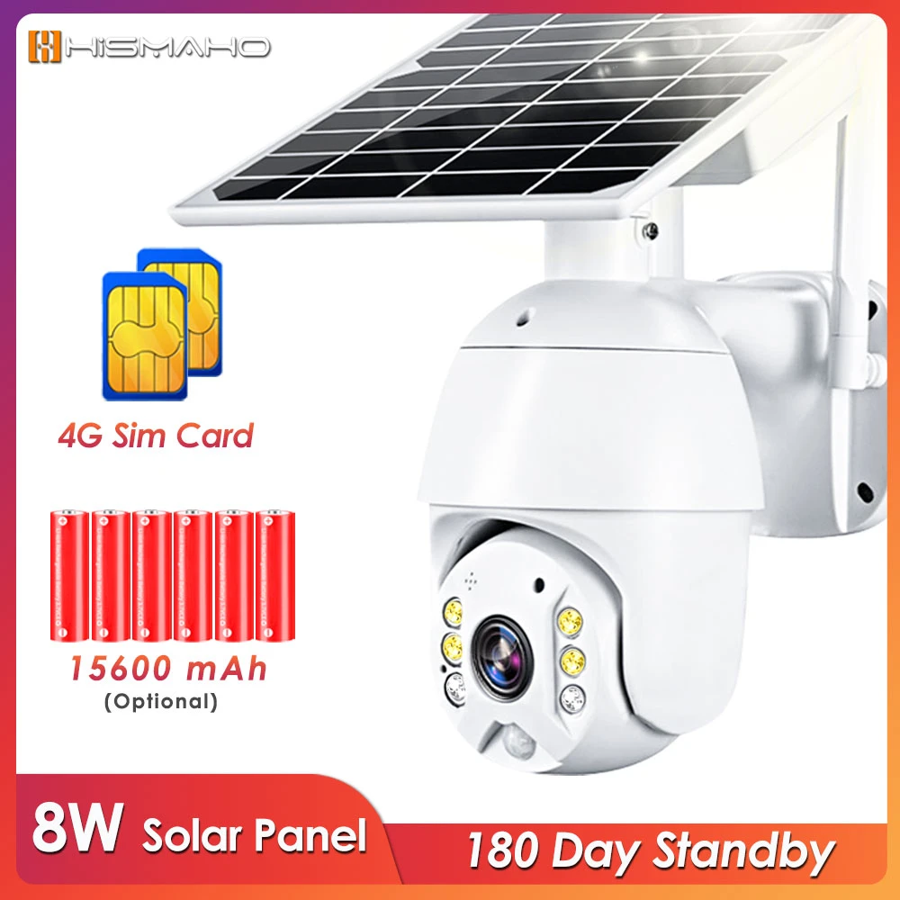 Wireless Surveillance Camera Solar Cctv Security Camera Outdoor Wifi Battery Camera 4g Sim Card ...