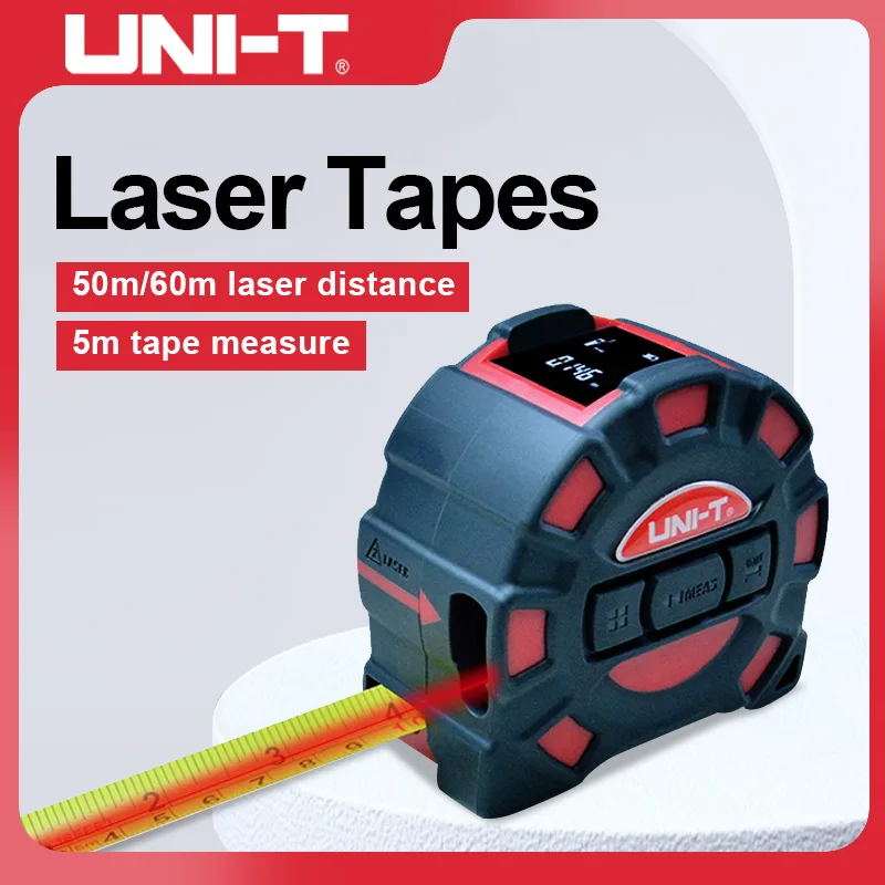 UNI-T-50M-60M-Laser-Tape-Measure-Digital-Electronic-Ruler-Meter ...