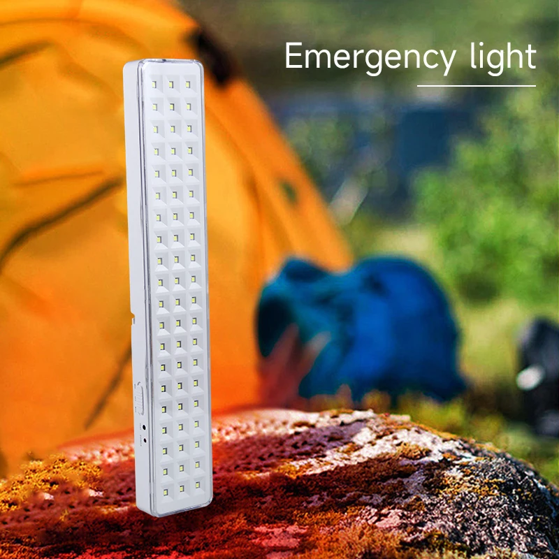 60LEDs Wall-mounted Emergency Light 2 Modes Dimmable Outdoor Portable ...