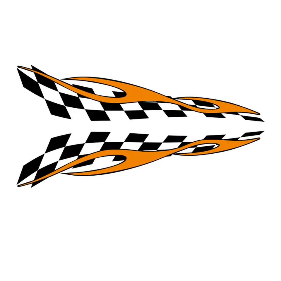 Checkered Flag Decal Trailer