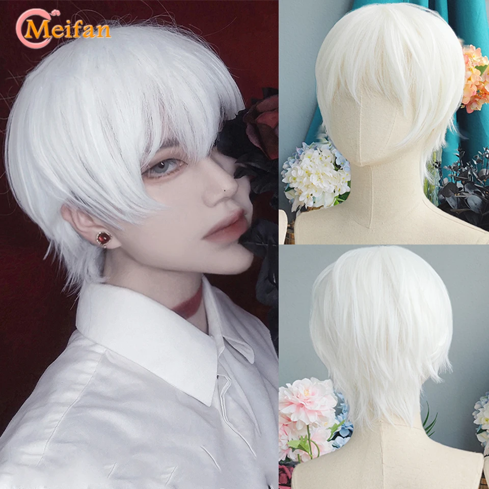 MEIFAN-Short-Ombre-Cosplay-Party-Synthetic-Men-Harajuku-Lolita-Wig-Blue ...