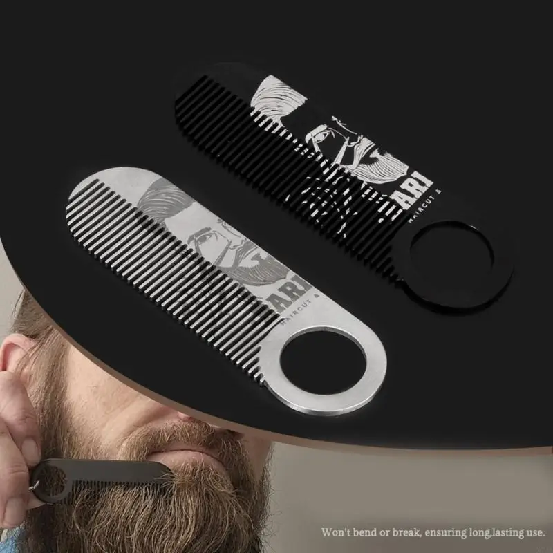 Metal Beard Comb Pocket Friendly Design Mustache Combs For Travel ...
