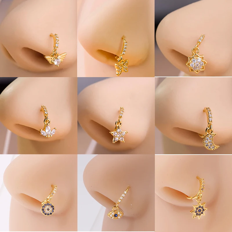 Cute dangle nose rings store