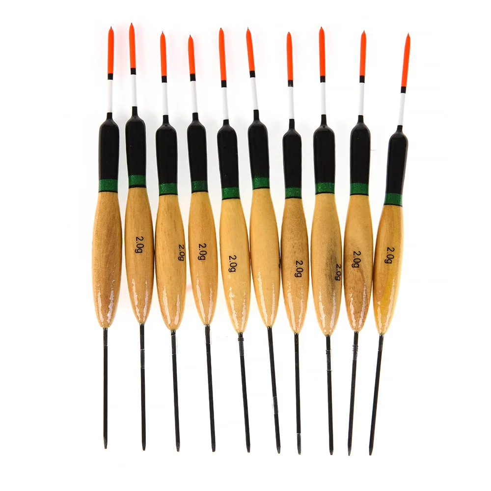 10pcs-2g-14cm-Paulownia-Wood-Fishing-Float-Bobber-Set-Fishing-Tackle ...