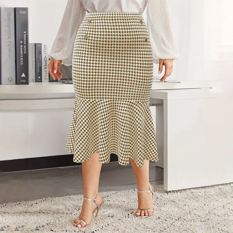 Y-KUKU-New-Faldas-Office-Lady-Autumn-Skirts-Women-Midi-Fashion-Dresses ...
