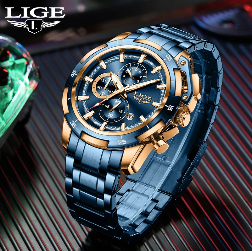 LIGE-Luxury-Fashion-Business-Sport-Men-s-Wristwatch-Quartz-Stainless ...